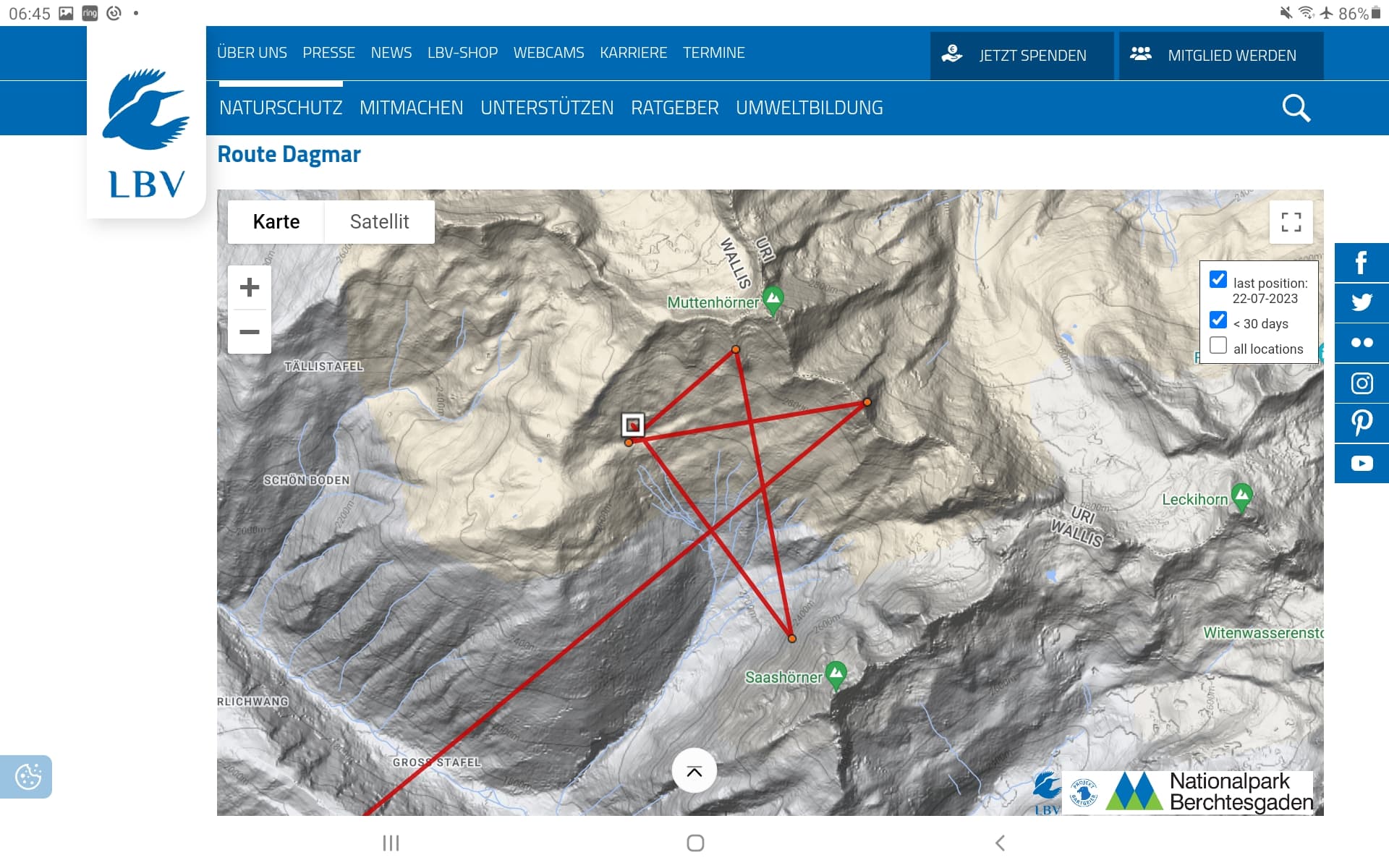 GPS Bartgeier Berchtesgaden - Aktuelle Beobachtungen - Seite 88 - Das ...